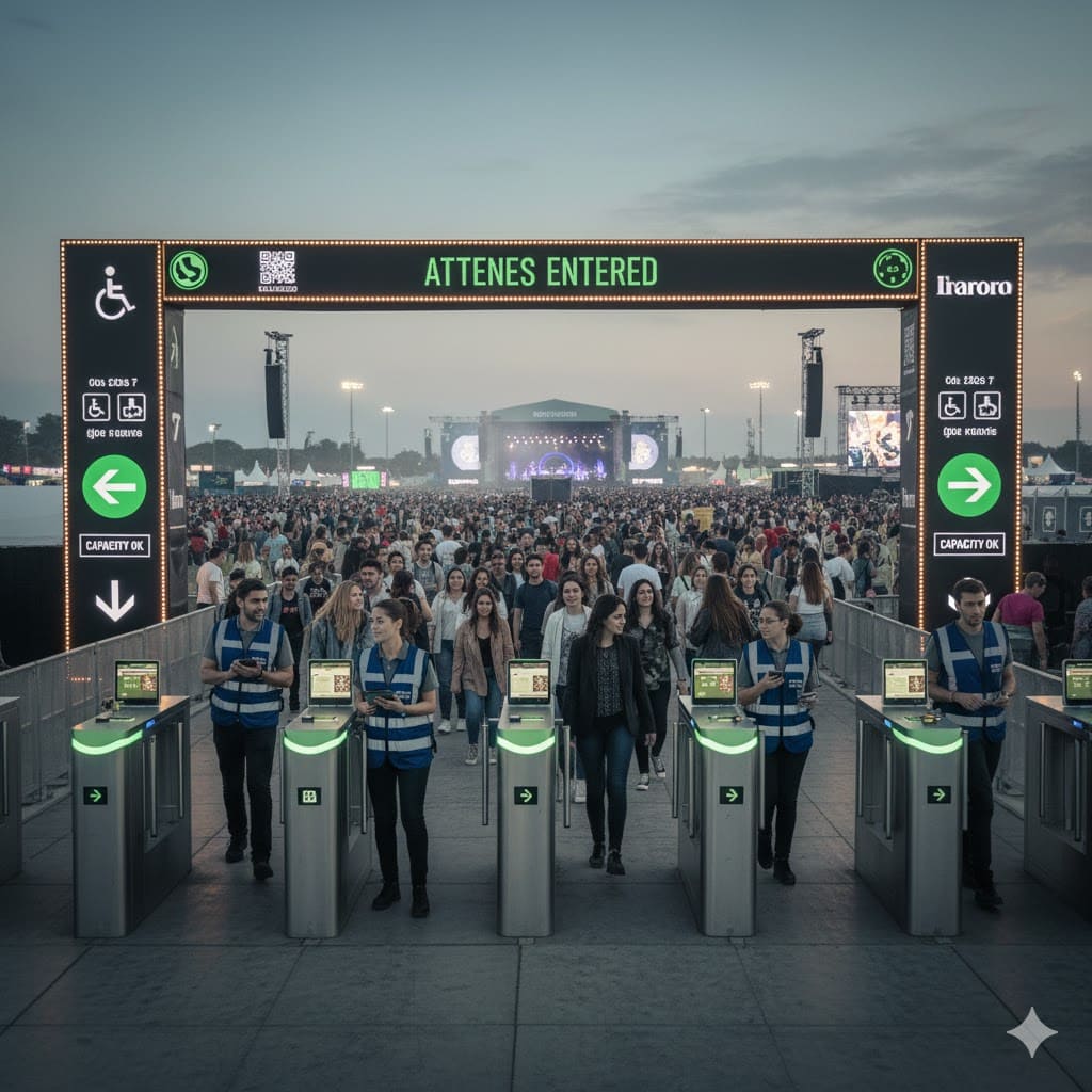 Gestión de Multitudes en Eventos | Control de Accesos